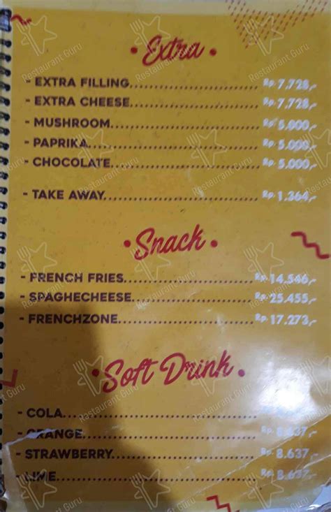 Menu At Panties Pizza Bandung Bec Restaurant Bandung Electronic Center Bec Ug Ac