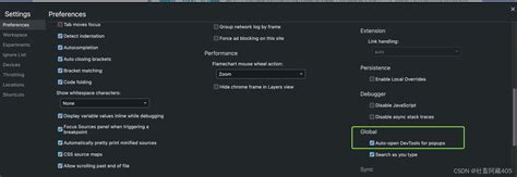 chrome跳转新的标签页自动打开控制台设置方法 auto open devtools for popups csdn博客