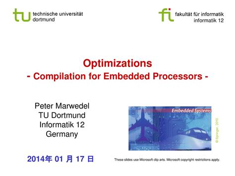 Optimizations Compilation For Embedded Processors Ppt Download