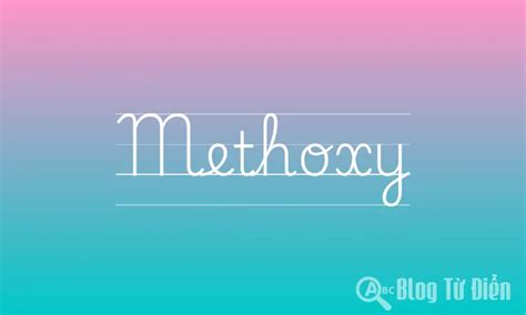 Danh Từ Methoxy Là Gì Từ đồng Nghĩa Trái Nghĩa Từ Điển Tiếng Việt