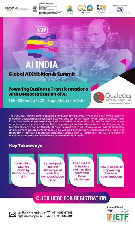 Qualetics Data Machines On Linkedin Aiindiashow Cii4india Qualetics