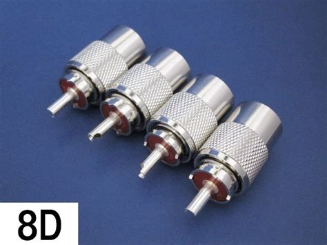 【未使用】送料無料 国産《即決》8d M型コネクター 4個 Mp 8 8d Fb・8d 2vに！ 8dfb・8d2v用 日本製 Made In Japan コネクタ②の落札情報詳細