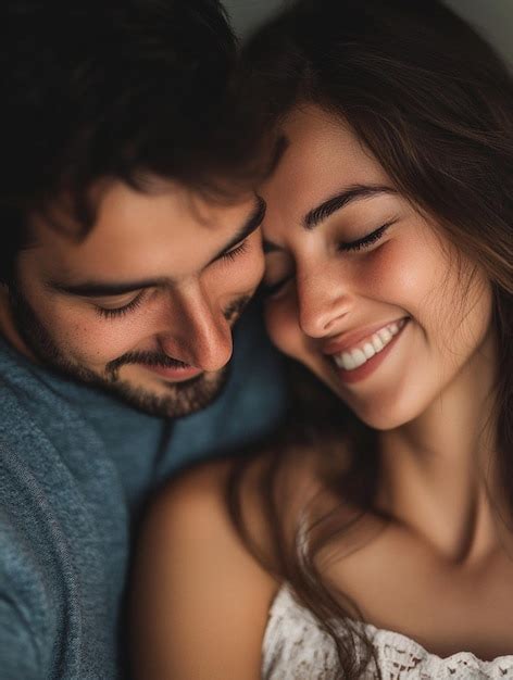 Romantic Couple Embracing Intimate Moments Of Love And Connection