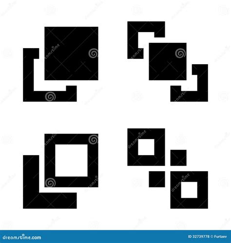 Arrange Set Stock Vector Illustration Of Front Icons 32739778