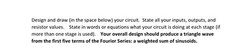 Circuit Design An Op Circuit That Implements Chegg