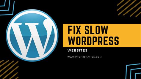 Fix Slow Wordpress Websites A Step By Step Guide Profits Nation