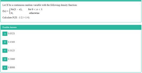 Solved Let X Be A Continuous Random Variable With The Chegg