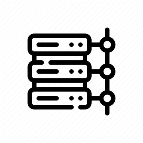 Data Transfer Server Storage Networking Connection Icon Download