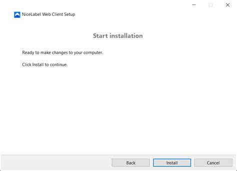Installing Web Client Nicelabel Help Center
