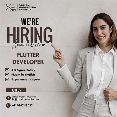 Flutter Developer Job Opening Xira Infotech