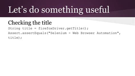 Beginners Guide To Selenium Ppt