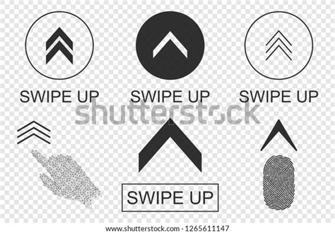 Swipe Buttons Set Application Social Network Stock Vector Royalty Free Shutterstock