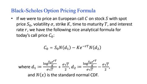 Solved Given The Call And Put Pricing Formulas Given On