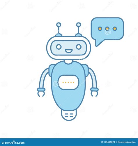 Chatbot Typing Answer Color Icon Stock Vector Illustration Of Chat