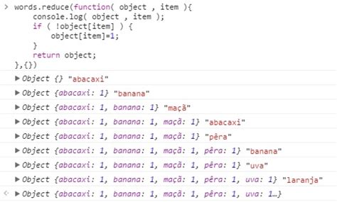 NodeJS Javascript Como utilizar o método reduce para contar itens de uma array