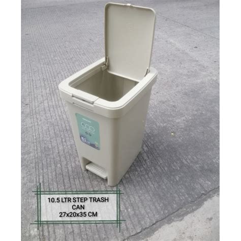 Orocan Pedal Trash Can Step Trash Bin Liter Basurahan Shopee Philippines