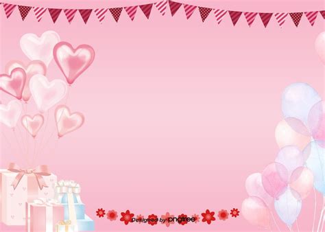 Simple Pink Birthday Background