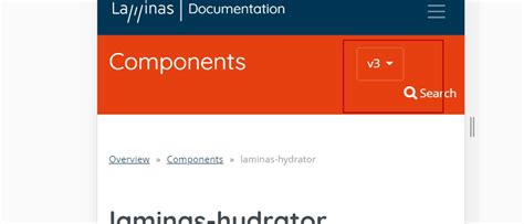Versioning Button Is Shifted Issue 114 Laminas Laminas Github Io