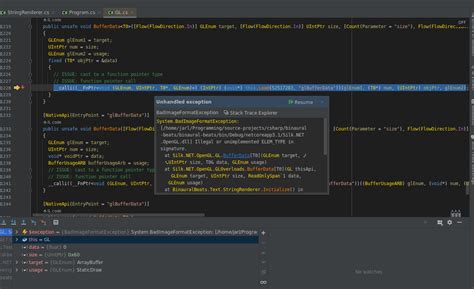 BadImageFormatException When Calling GlBufferData With ReadOnlySpan Issue Dotnet Silk