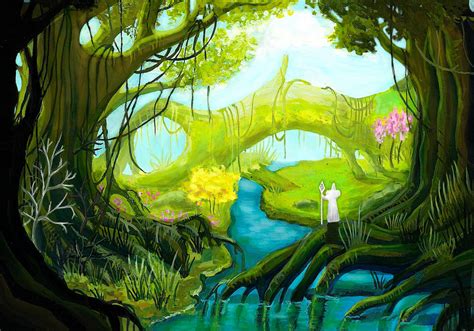 Иллюстрация Волшебный лес | Illustrators.ru