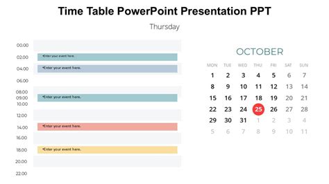 Time Table PowerPoint Presentation PPT PPTUniverse