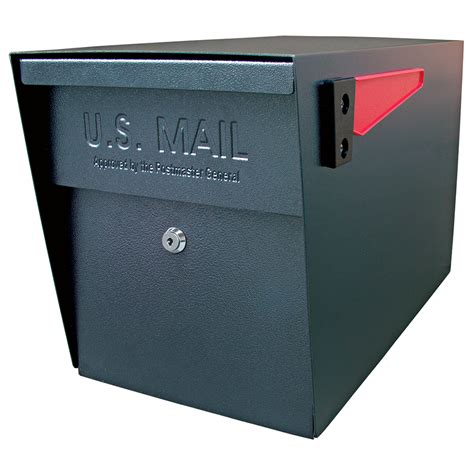 Mailboss 7106 Locking Security Mailbox Black Gs7106