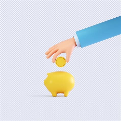 Premium Psd 3d Rendering Coin Objects Simple Financial Related Icons