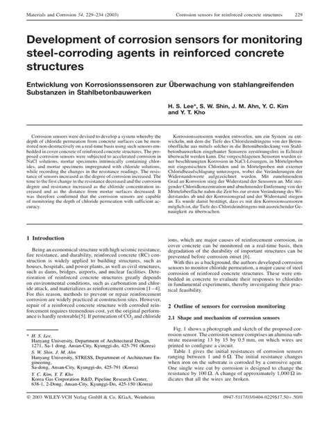 Development Of Corrosion Sensors For Monitoring Steel Corroding Agents