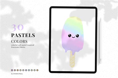 Pastels Procreate Color Palette By Christine Fleury Thehungryjpeg