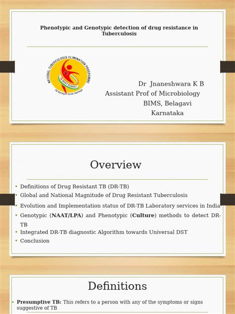 Phenotypic And Genotypic Detection Of Drug Resistance In Tb Revised Pdf Tuberculosis