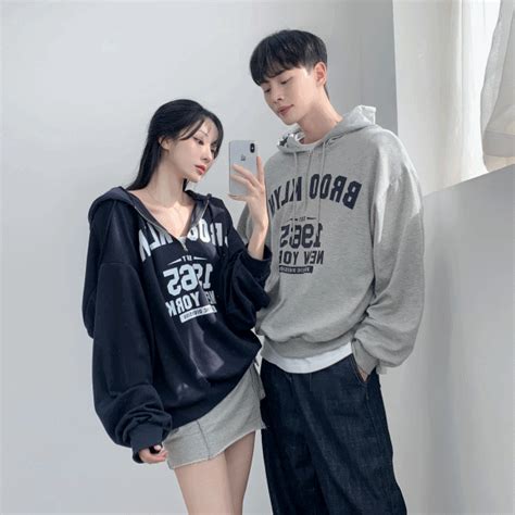 🧸보들넉넉아방핏 브루클린 반집업 후드 4color 1945 캐주얼 고퀄 꾸안꾸 후드집업 여리핏 레터링 데일리 오버핏 반오프 남여공용 커플 시밀러 데이트 에이블리