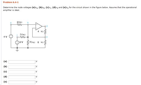 Solved Problem Determine The Node Voltages A Va B Chegg