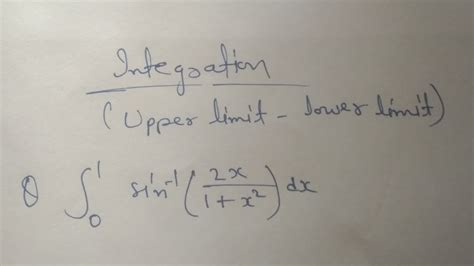 Integration Question Upper Limit Lower Limit Part1maths Youtube