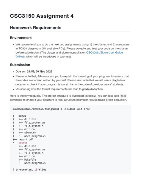 Csc3150 Assignment 4 Pdf Computers