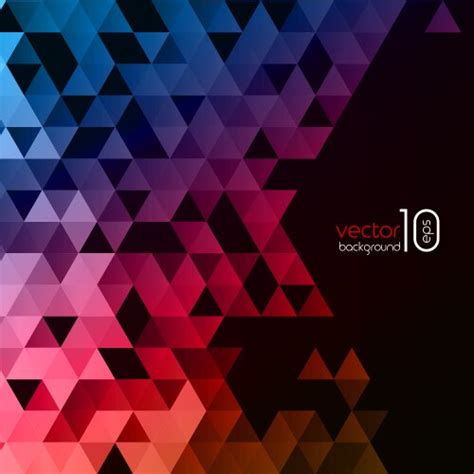 Abstract Art Background With Geometric Elements Vector Image