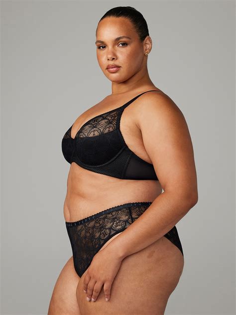X Rated Lace Quarter Cup Bra In Black Savage X Fenty Netherlands