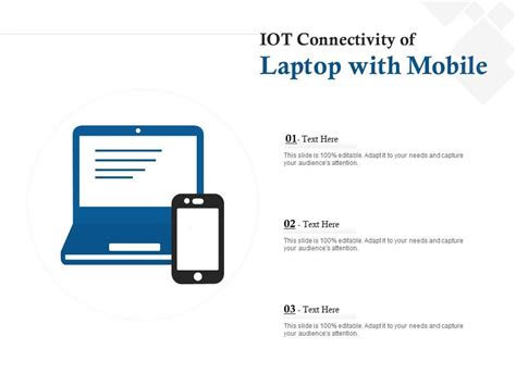 IOT Connectivity Of Laptop With Mobile PowerPoint Presentation Templates PPT Template Themes