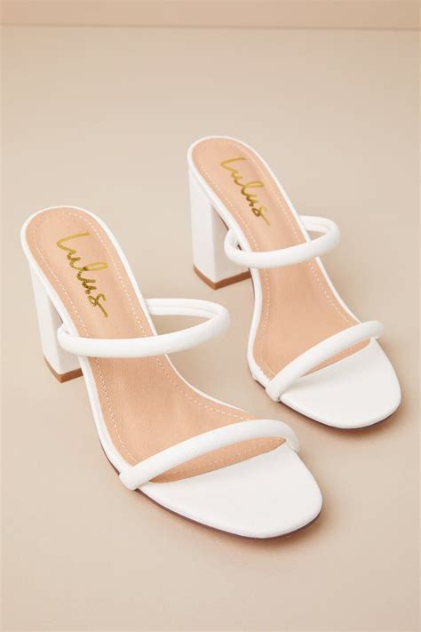 Addien White High Heel Sandals In 2024 White High Heels White High