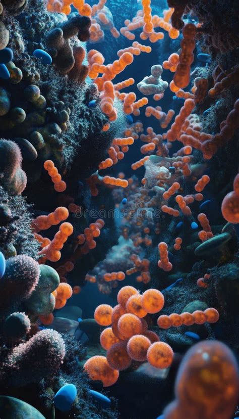 Detailed Microscopic Visualization Of Bacteria Highlighting Unique