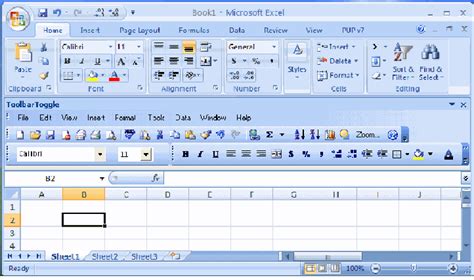 Toolbars And Menus In Microsoft Excel Free Study Notes For MBA MCA BBA BCA BA BSc BCOM MCOM MSc