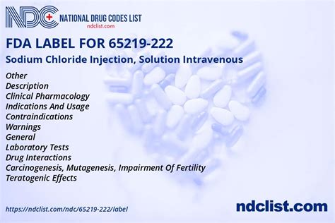 Fda Label For Sodium Chloride Injection Solution Intravenous Indications Usage And Precautions