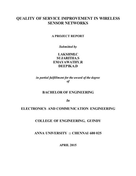 Qos In Wsn Thesis Docx