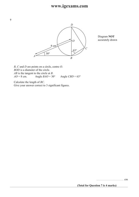 Igcseedexcelmath Goldqp4 Igcse9 1pdf
