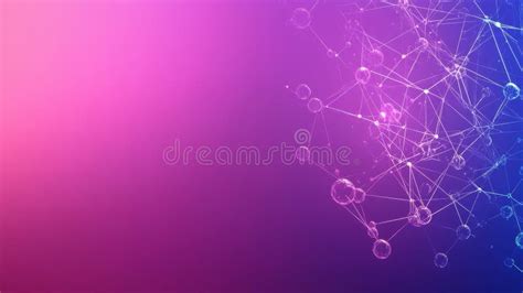 Molecular Structure On Purple And Blue Background Science Chemistry Laboratory Research