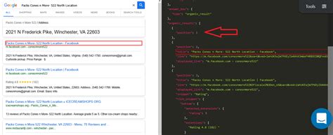 Google Search API Mobile Parser Misses Elements And Confuses Order Of Elements Issue