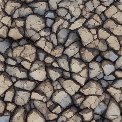 Stylized Rock V1 Seamless Texture By Zames1992d