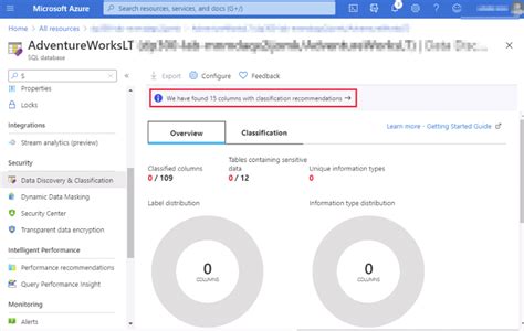 Implements Data Security And Data Classification In Azure