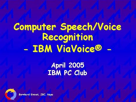Computer SpeechVoice Recognition IBM Via Voice April