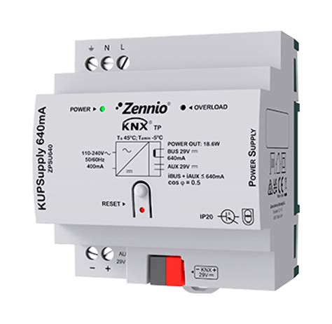 Zennio Kupsupply 640ma Knx Universal Power Supply 640ma Plus 29vdc