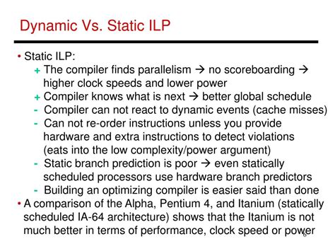 ppt lecture 7 static ilp and branch prediction powerpoint